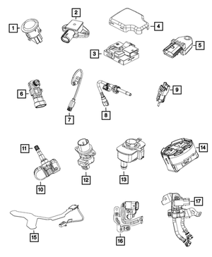Ram Ambient Temperature Sensor - 68138681AC | MoparOnlineParts | Mopar ...