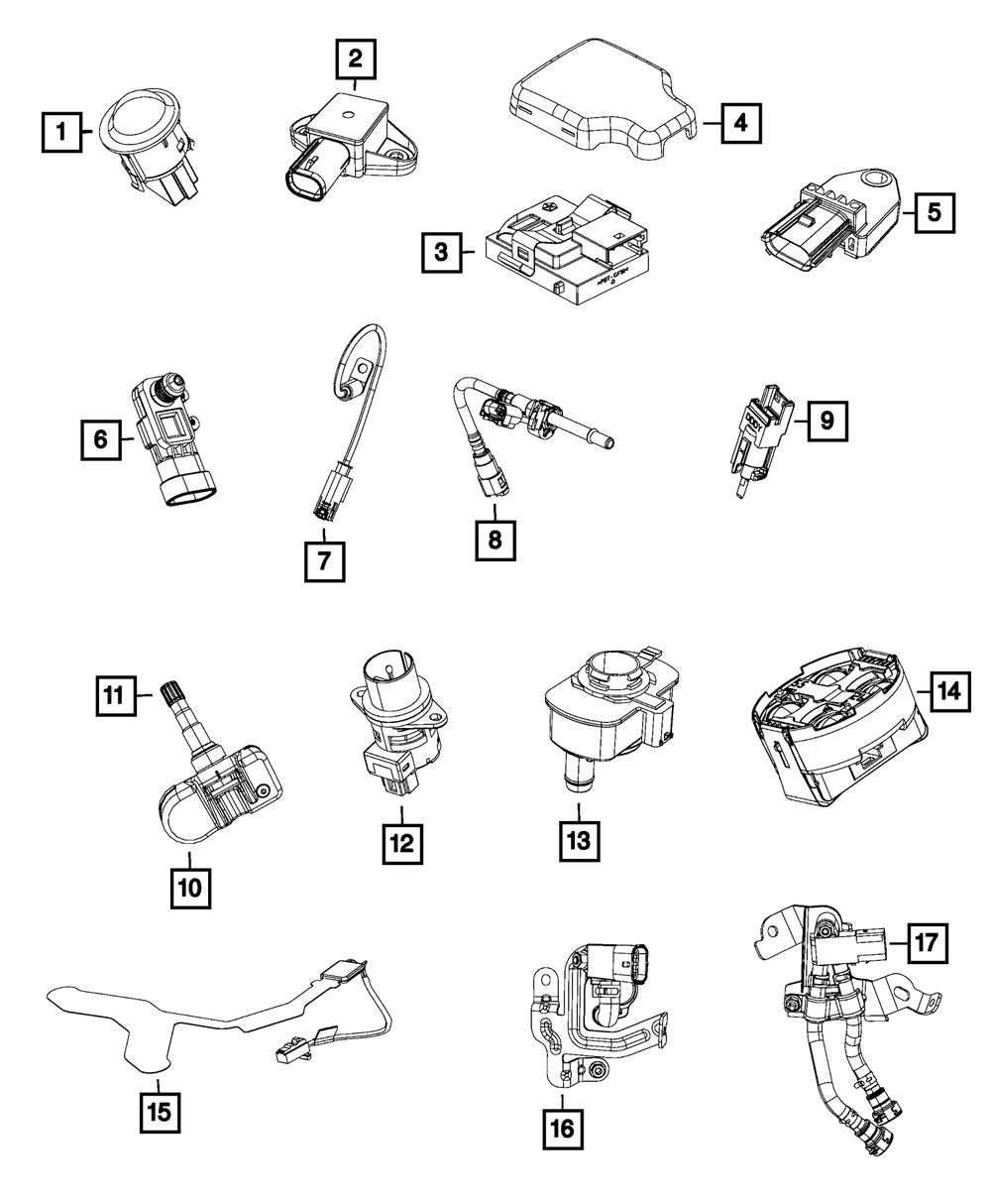 Ram Ambient Temperature Sensor - 68138681AC | MoparOnlineParts | Mopar ...