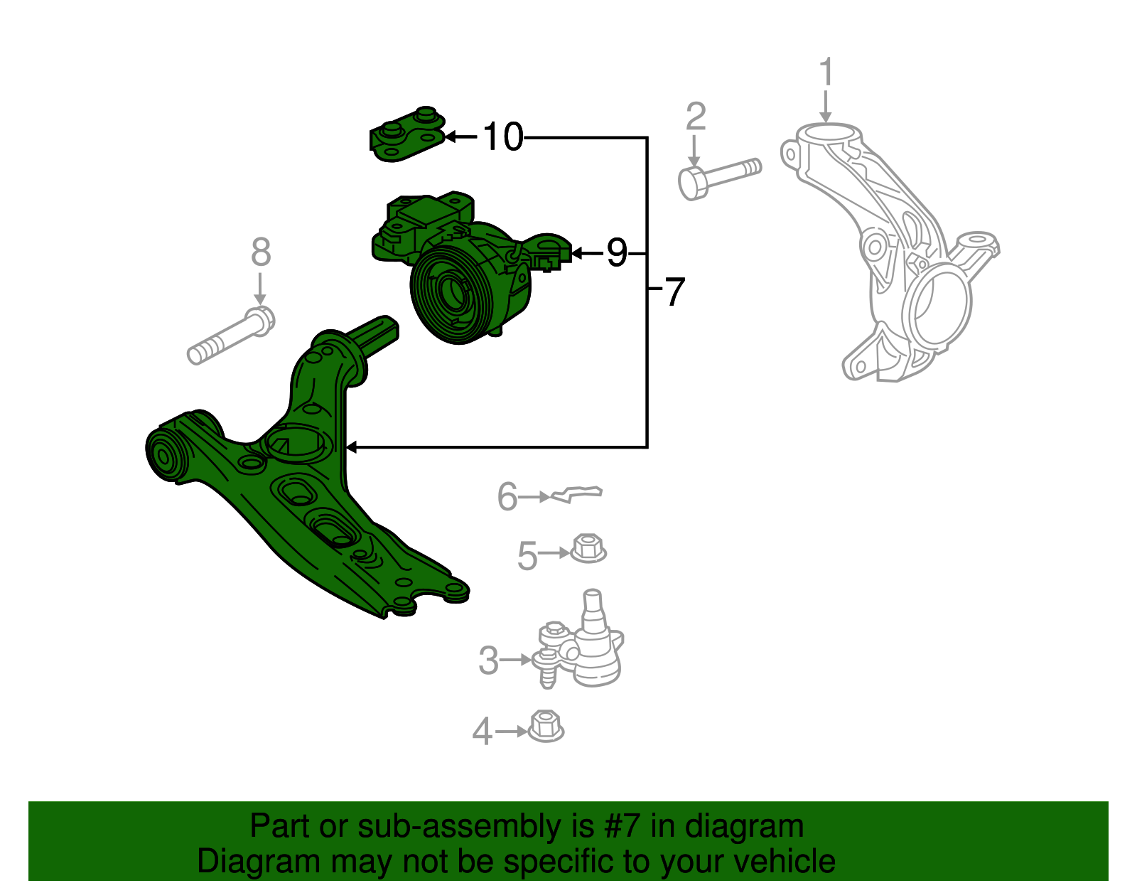 51350-TLA-A71 - Lower Control Arm 2017-2022 Honda CR-V | Toronto Honda ...