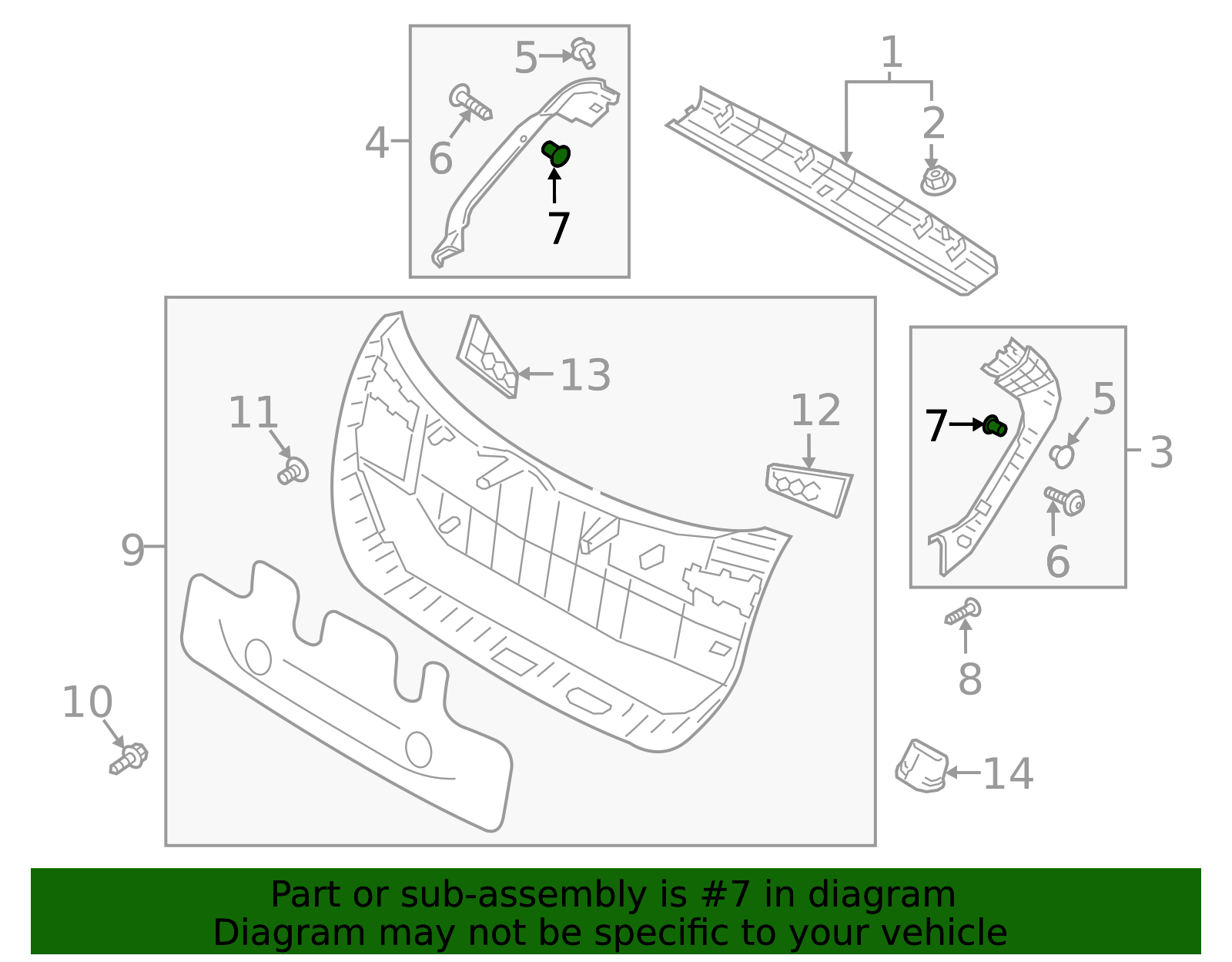2018-2023 Hyundai Side Trim Hanger 81732-1K000 | QuirkParts