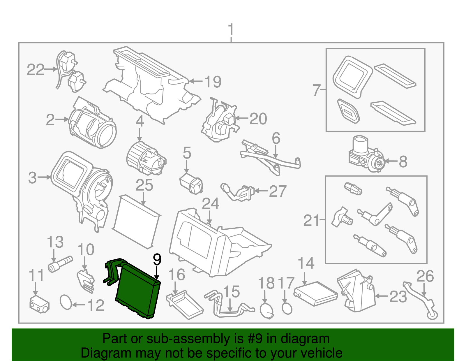 31436487 - Evaporator Core - 2007-2018 Volvo | Volvo OEM Parts Direct