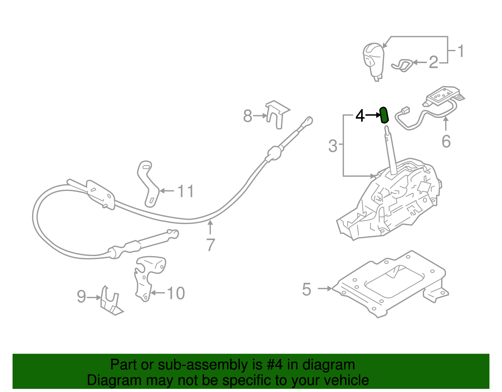 2017-2024 Nissan Armada Shifter Adapter 34951-1LA0A | Nissan Parts Central