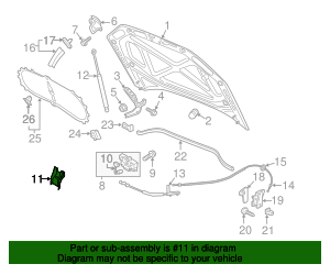2016-2019 Volkswagen Passat Lock Support 561-805-567-B | VW Direct Auto ...