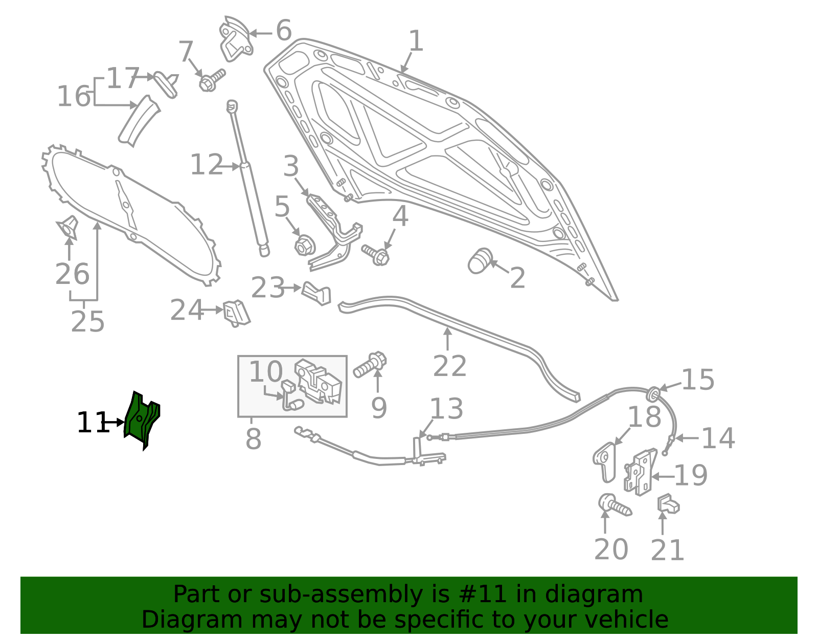 561-805-567-B - 2016-2019 Volkswagen Passat - Lock Support | Order Euro ...
