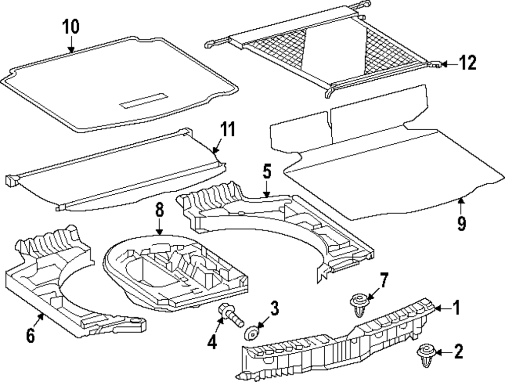 64777-0A140 - Trunk Floor Storage Box - 2023-2025 Toyota Corolla Cross ...