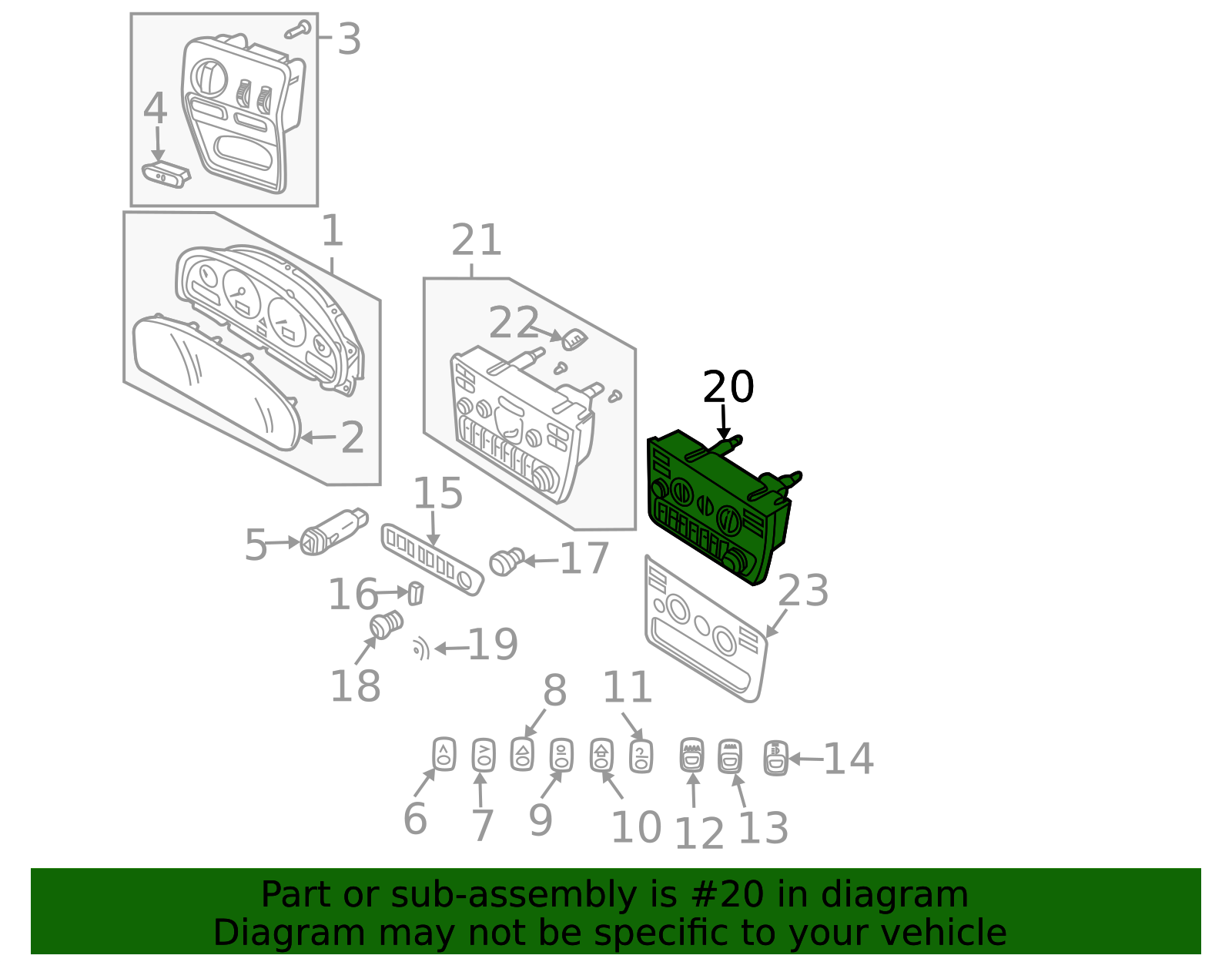 HVAC Temperature Control Panel 30782691 | OEM Parts Online