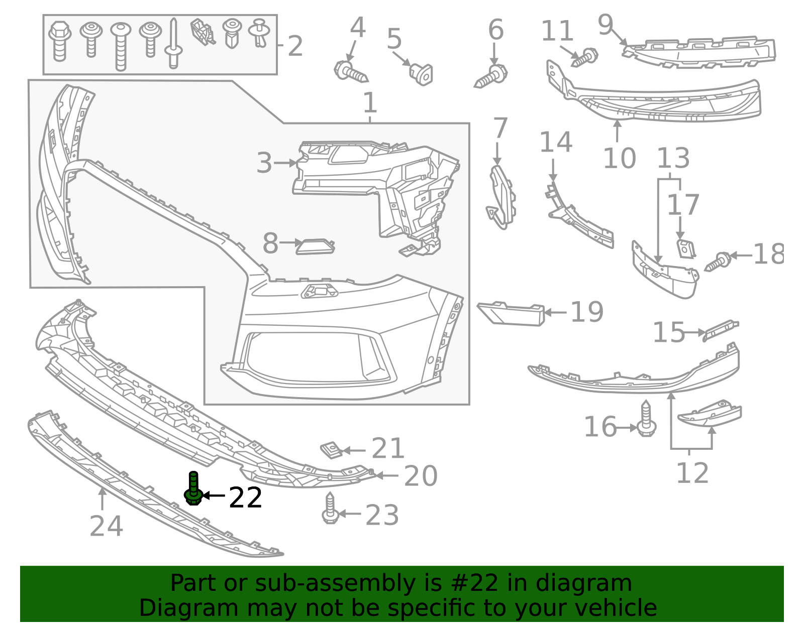 2008-2026 Audi Lower Plate Mount Bolt 8K0-805-399-A | AudiUSAParts.com