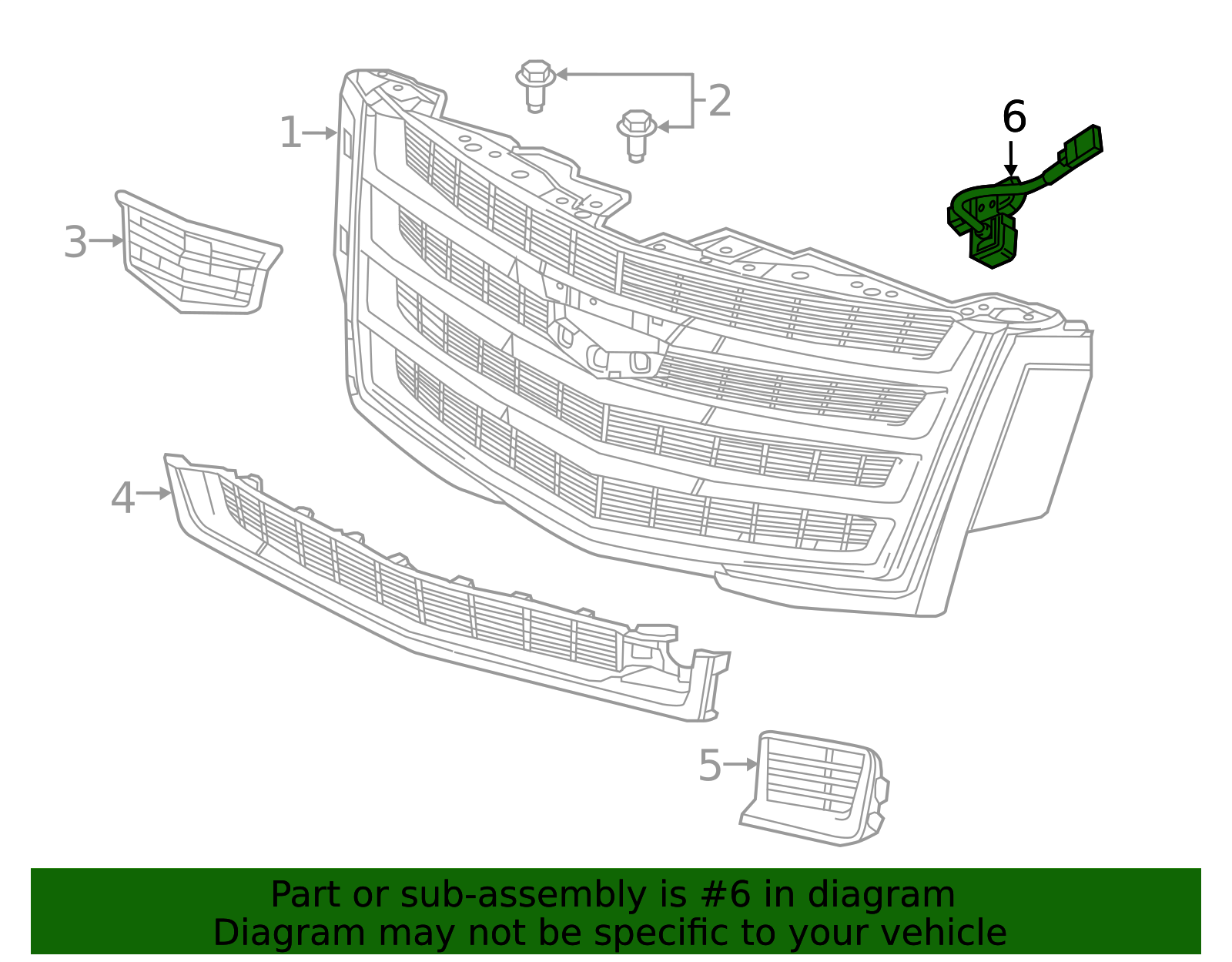 Front Park Assist Camera 23402537 | OEM Parts Online