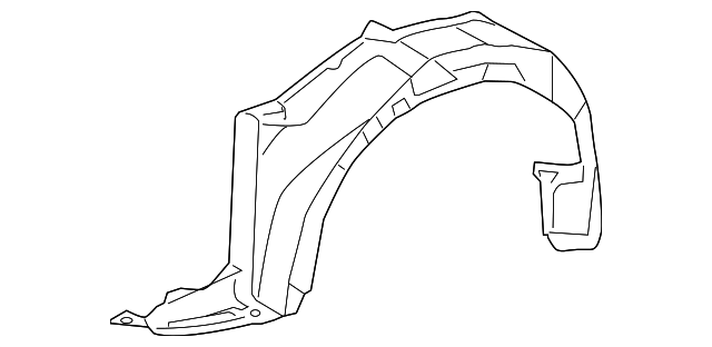 2011-2013 Toyota Corolla Fender Liner - PASSENGER SIDE 53875-02370 ...