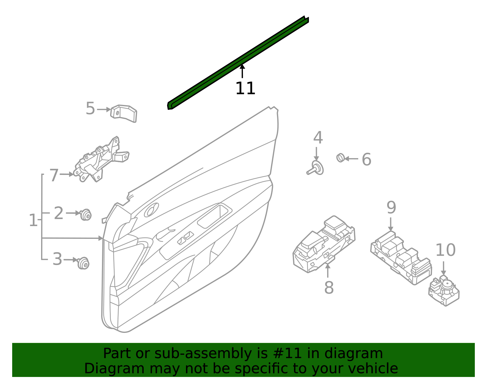 Belt Weatherstrip - Window Seal Protection 82230-AB000 | AutoNation Parts