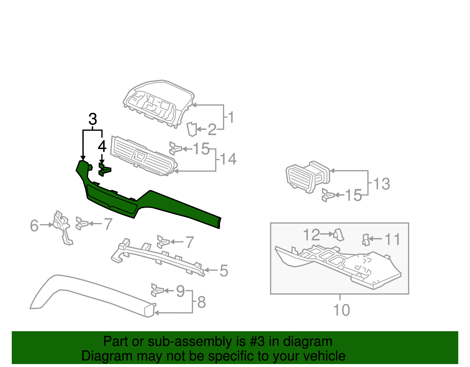 77248-TVA-A21ZA - Garnish Assembly Center Instrument Middle *NH1070L ...
