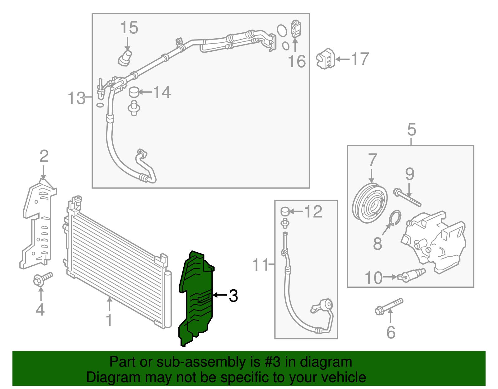 2018-2019 Hyundai Sonata Air Guide 29136-C2500 | OEM Parts Online
