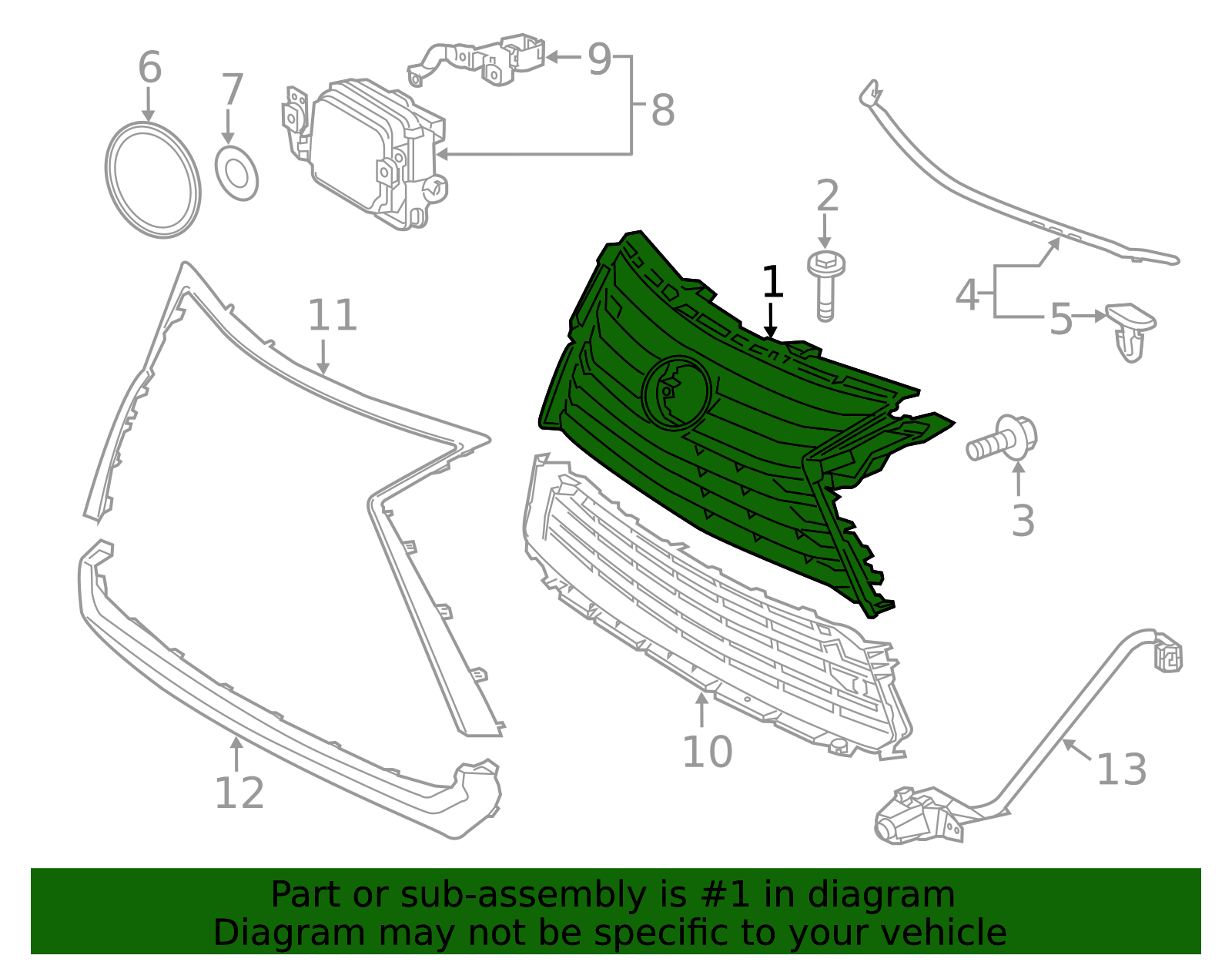 2016-2022 Lexus Grille 53111-48320 | OEM Parts Online