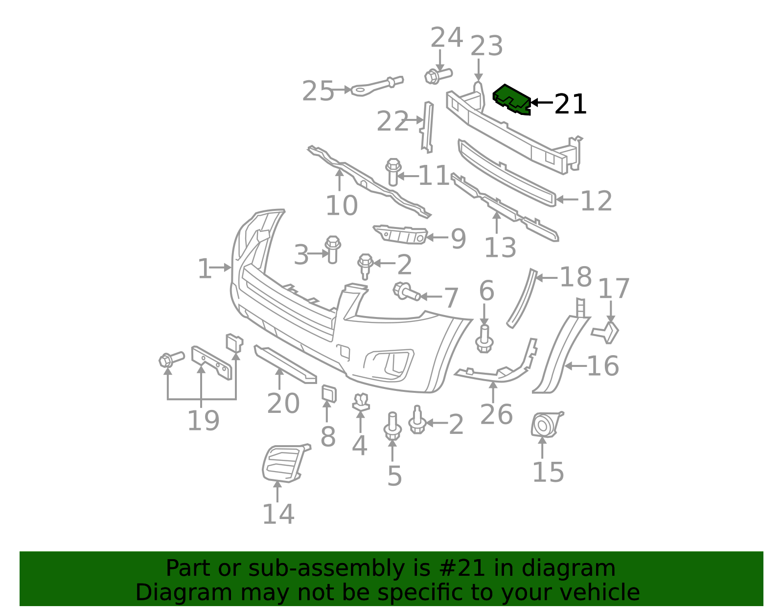 2009-2012 Toyota RAV4 Bumper Impact Absorber 52614-42050 | Toyota Parts ...