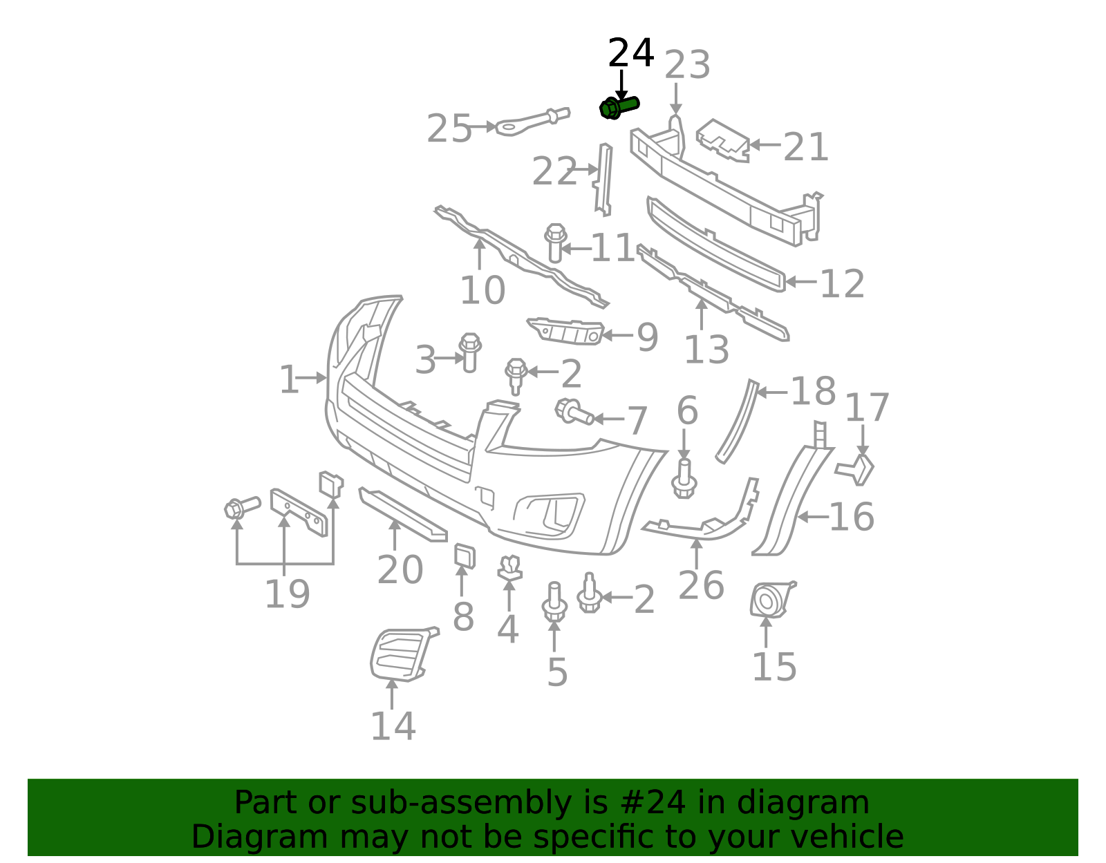 Genuine Official Toyota Reinforcement Bolt part# 91554-C1025 for 2009 ...