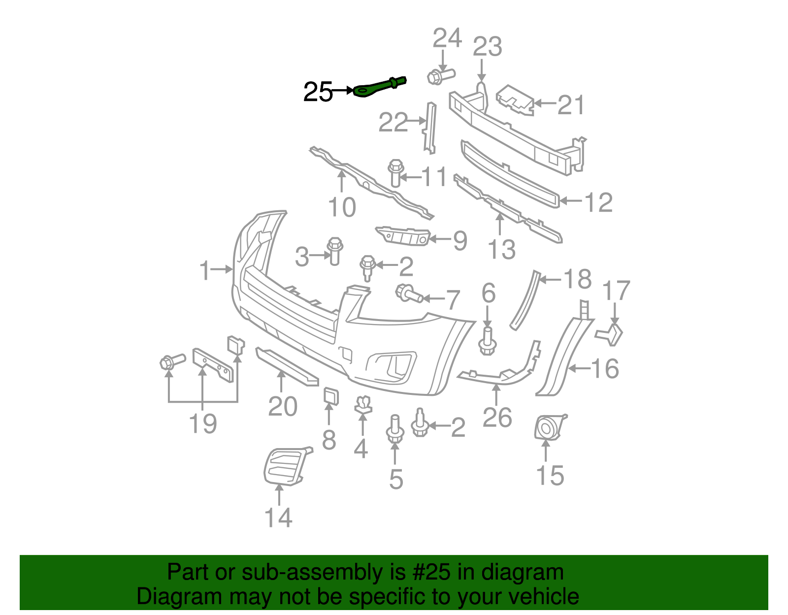 Genuine Toyota Tow Hook part# 51961-42050 for 2009-2012 Toyota RAV4 ...
