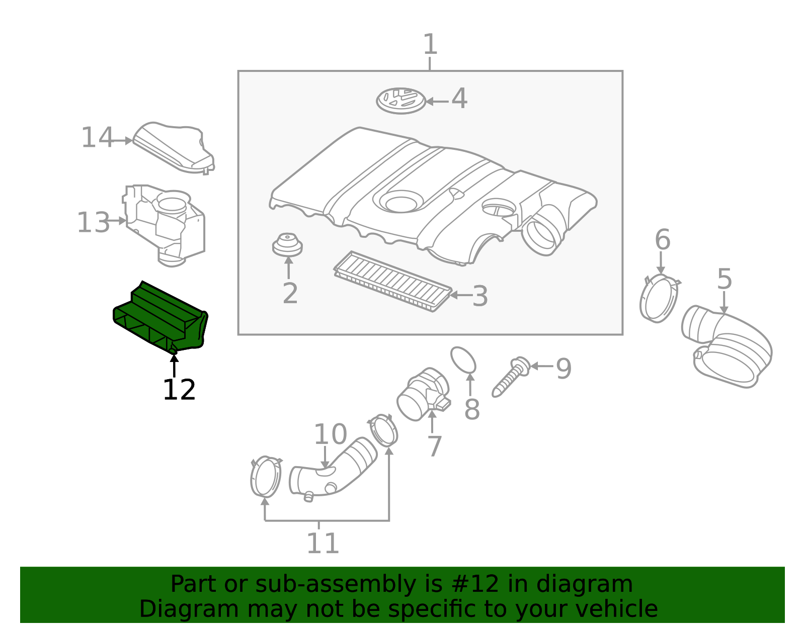 Air Inlet Duct 5P0-805-971-9B9 | VW Direct Auto Parts