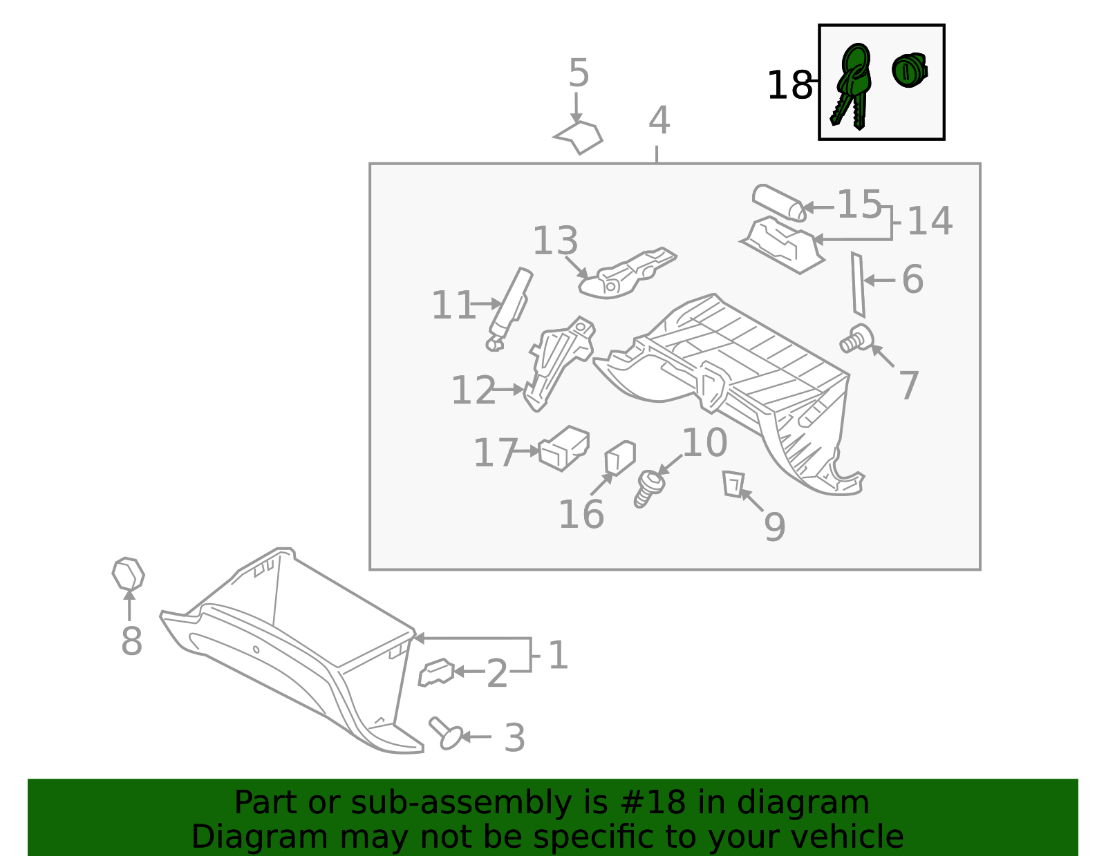 2009-2014 Hyundai Lock Cylinder 81521-3MA00 | MotorMotor