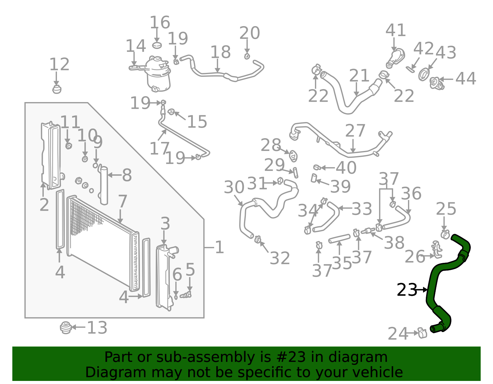 16571-22080 - Upper Hose 2000-2005 Toyota Celica | Longo Toyota Parts