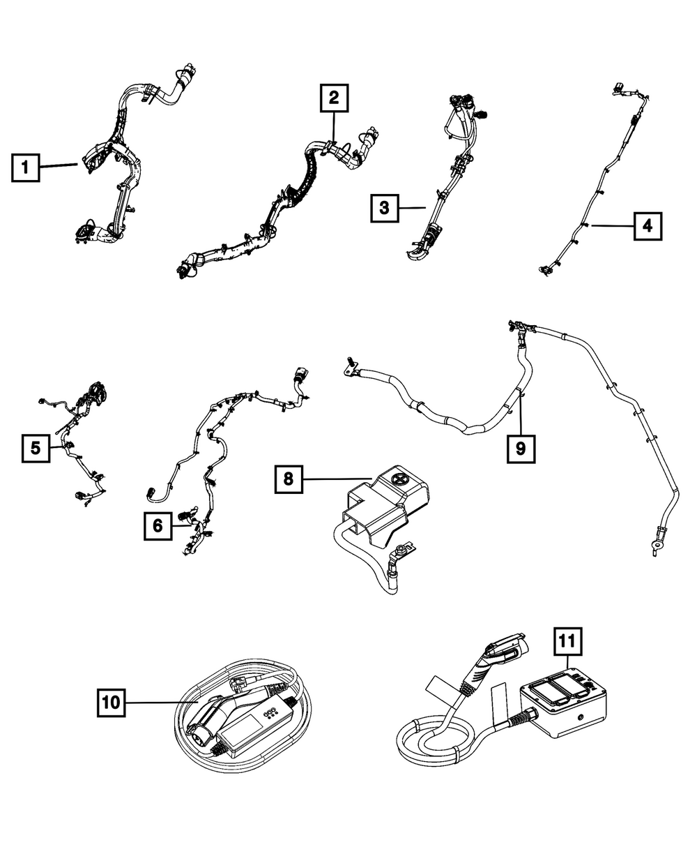 2024-2025 Jeep Wrangler Ev Charger Power Panel & Cord 68522776AE ...