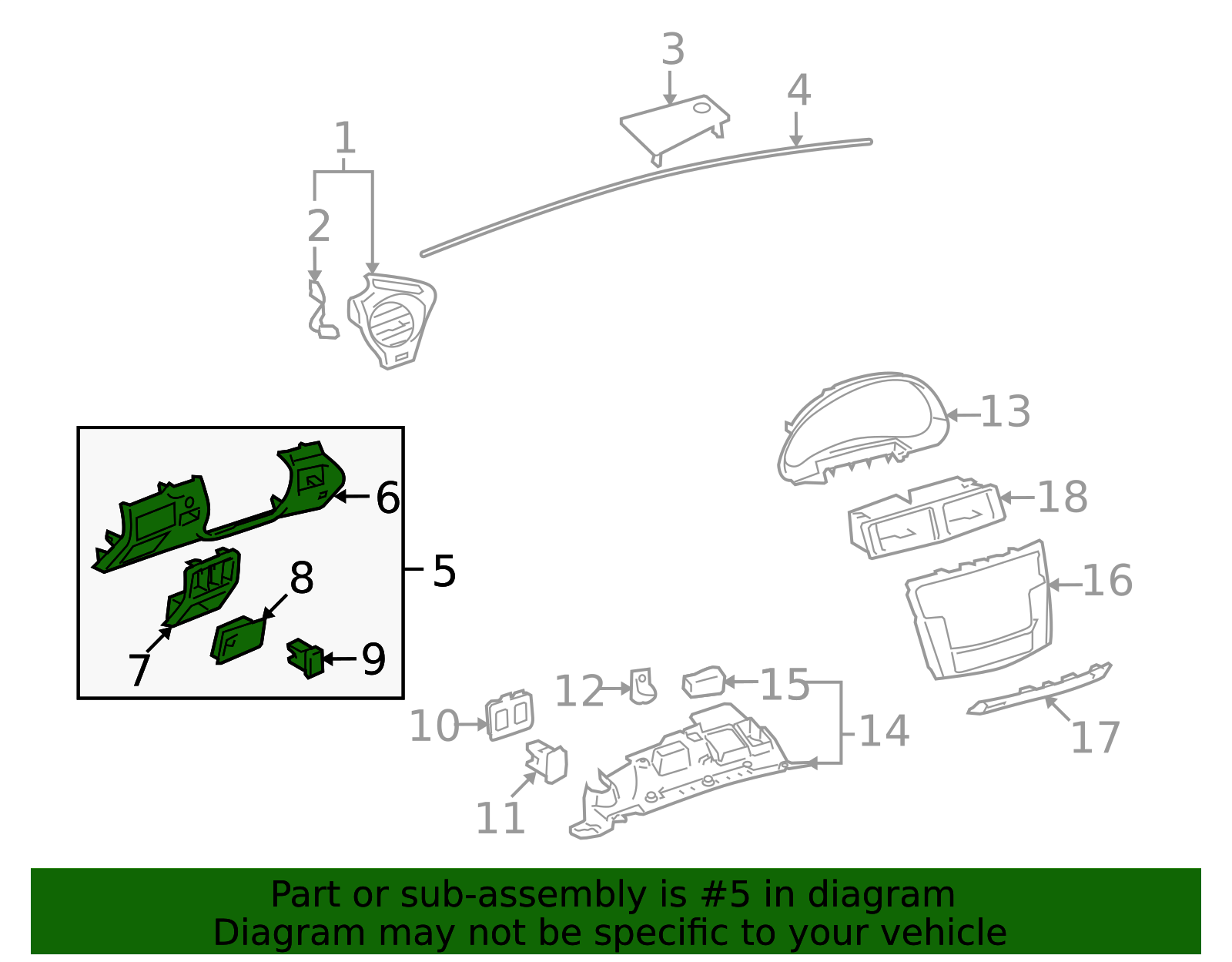 55045-53040-A0 - High-Quality Instrument Panel Knee Bolster for 2006 ...