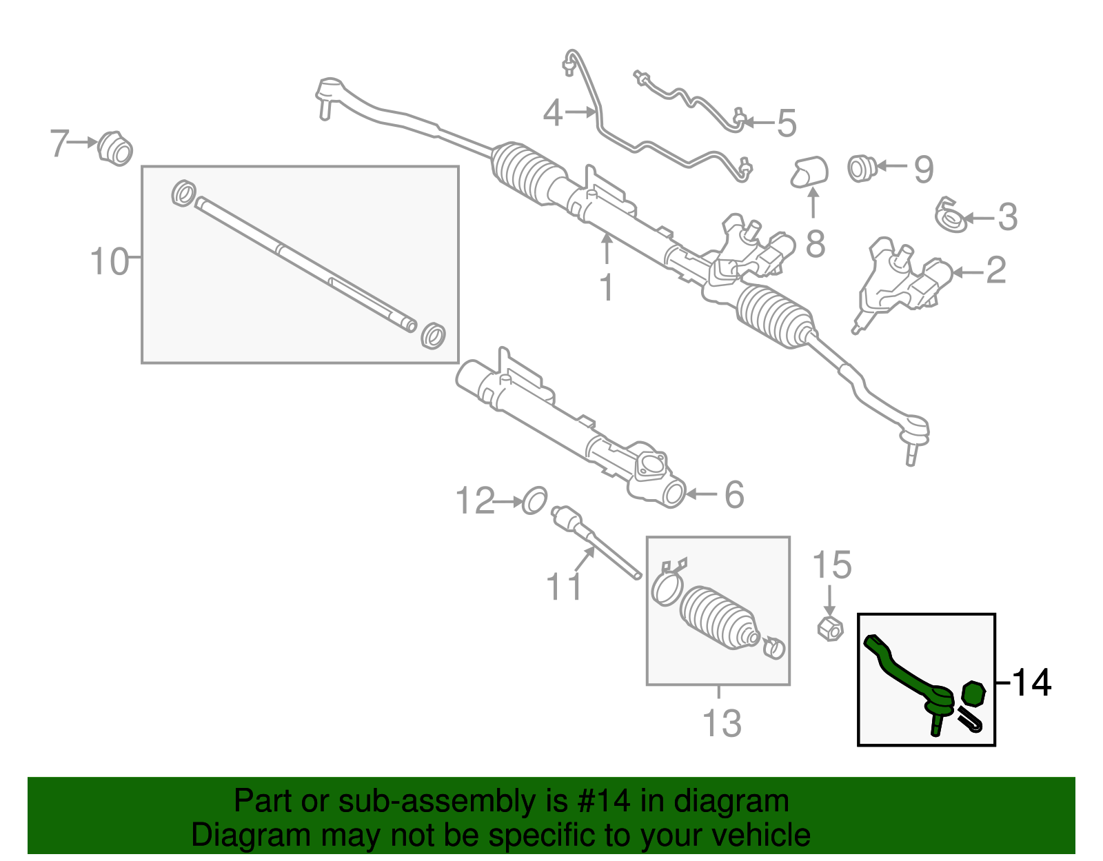 E8C20JA00JNW - Nissan Value Advantage™ SOCKET ASSY-TIE ROD OUTER RH ...