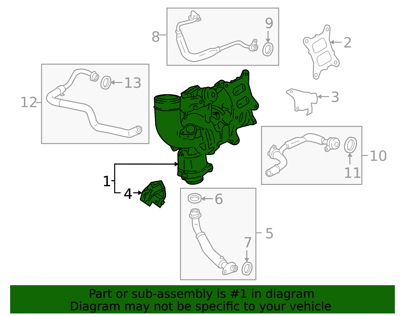 2019-2021 Porsche Macan Turbocharger PAC-145-874 | OEM Parts Online