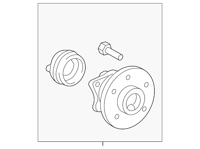 2000-2008 Toyota Hub & Bearing 42410-01020 | Toyota Parts Center