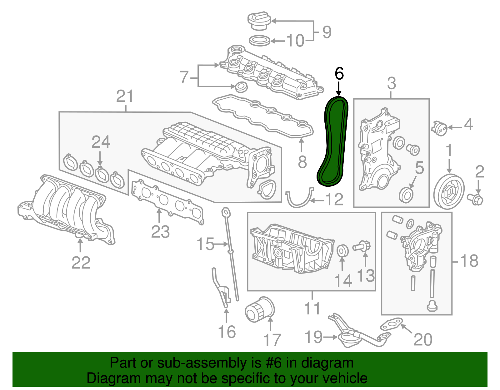 14401-RB1-003 - Honda Timing Chain 2009-2016 Honda | Performance Auto Parts