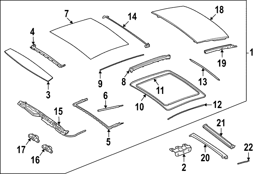 2067803200 - Mercedes-Benz Sliding Glass 2022-2025 Mercedes-Benz ...