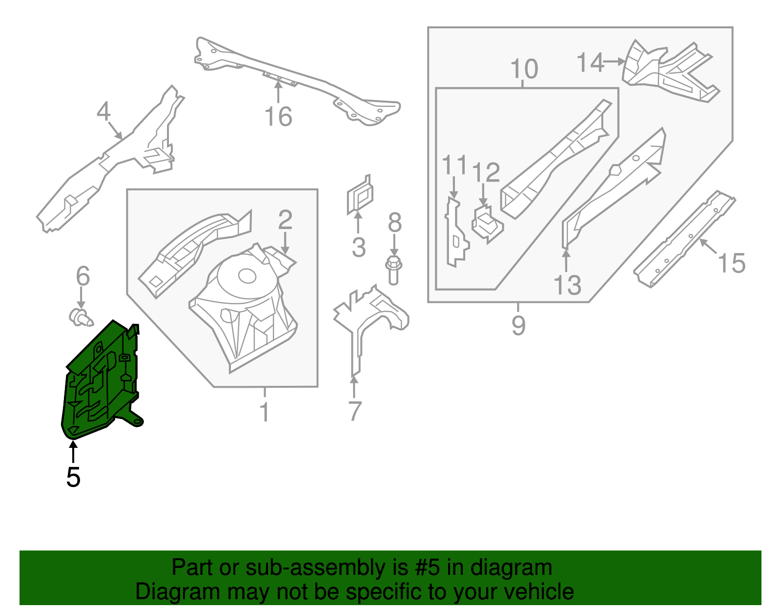 63840-3TA0A | Nissan Protct Fr Fnd R - Genuine OEM | 638403TA0A ...