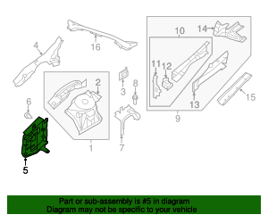 2013-2023 Nissan Splash Guard 64838-3TA0A | OEM Parts Online