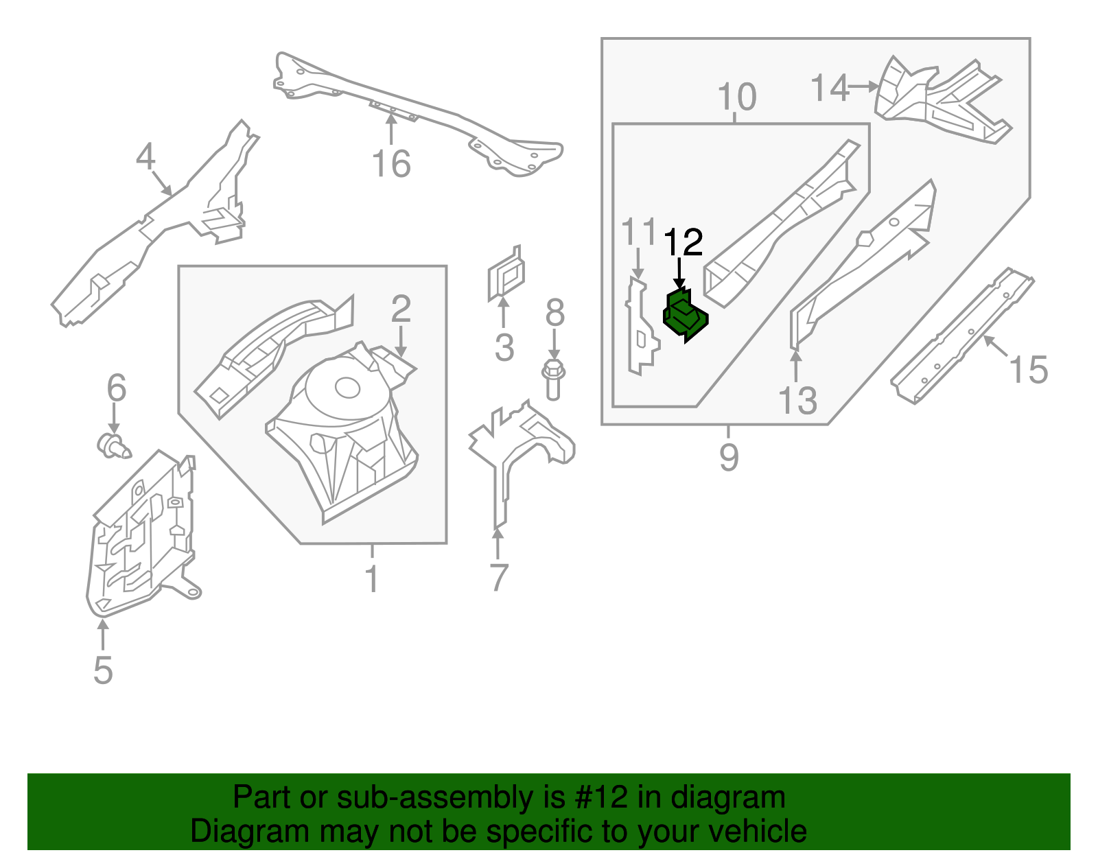 2007-2023 Nissan Suspension Support 75151-JA030 | Bill Kay Nissan Parts