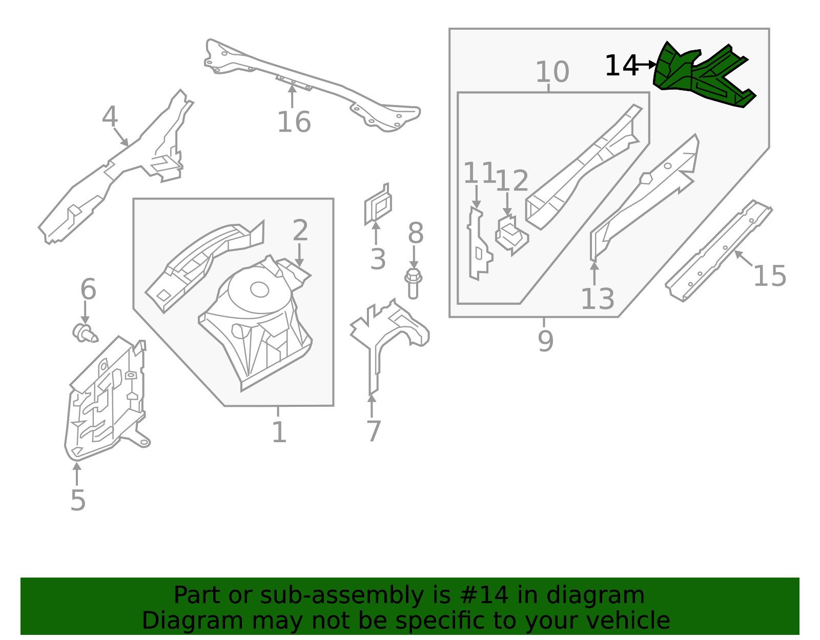 G5171-3TAMD - High-Quality Floor Pan Reinforcement for 2015-2017 Nissan ...