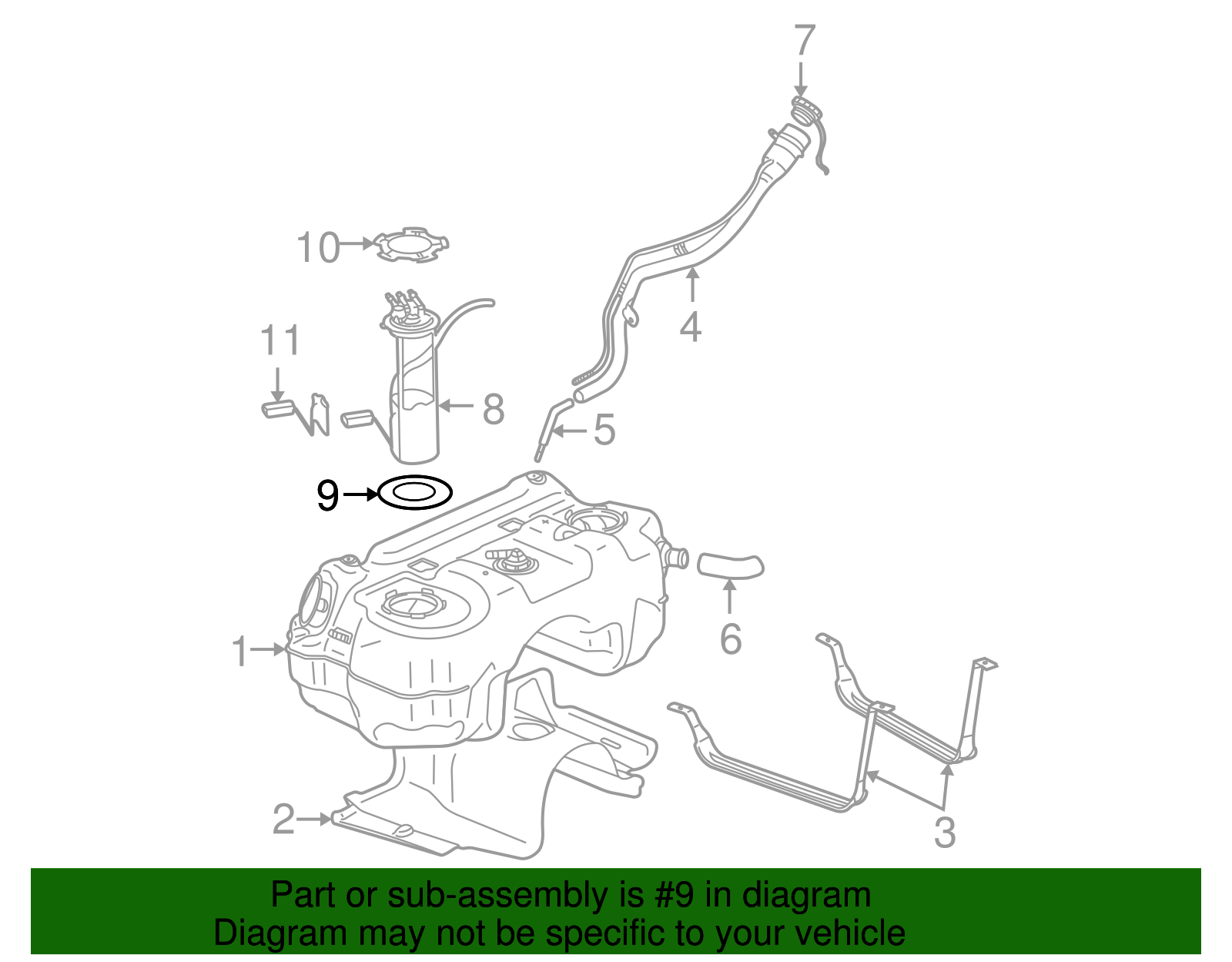 2004-2025 GM Fuel Pump O-Ring 22682111 | NewAutoParts.com