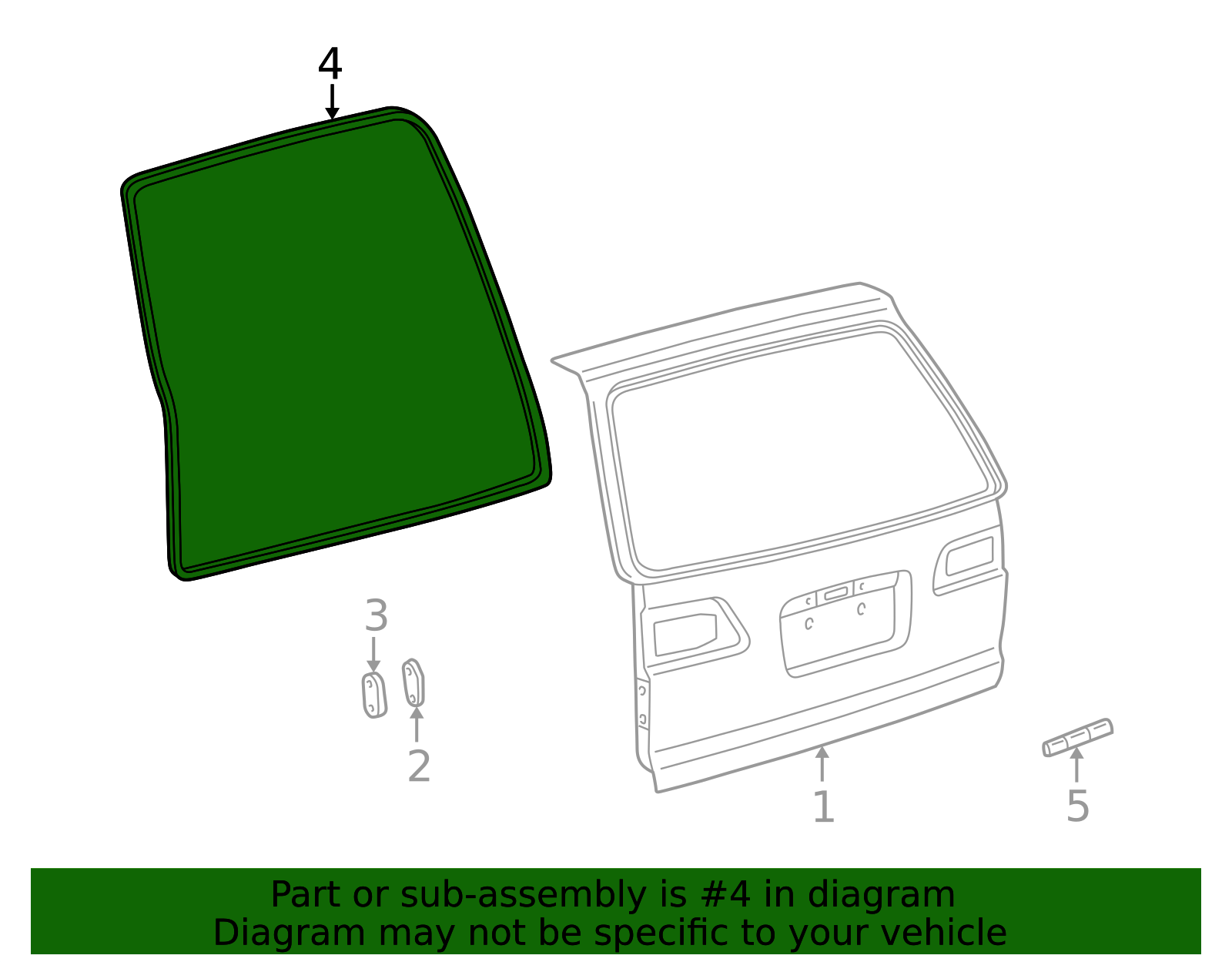 1998-2003 Toyota Sienna Hatch Seal 67881-08020 | Toyota Parts Center