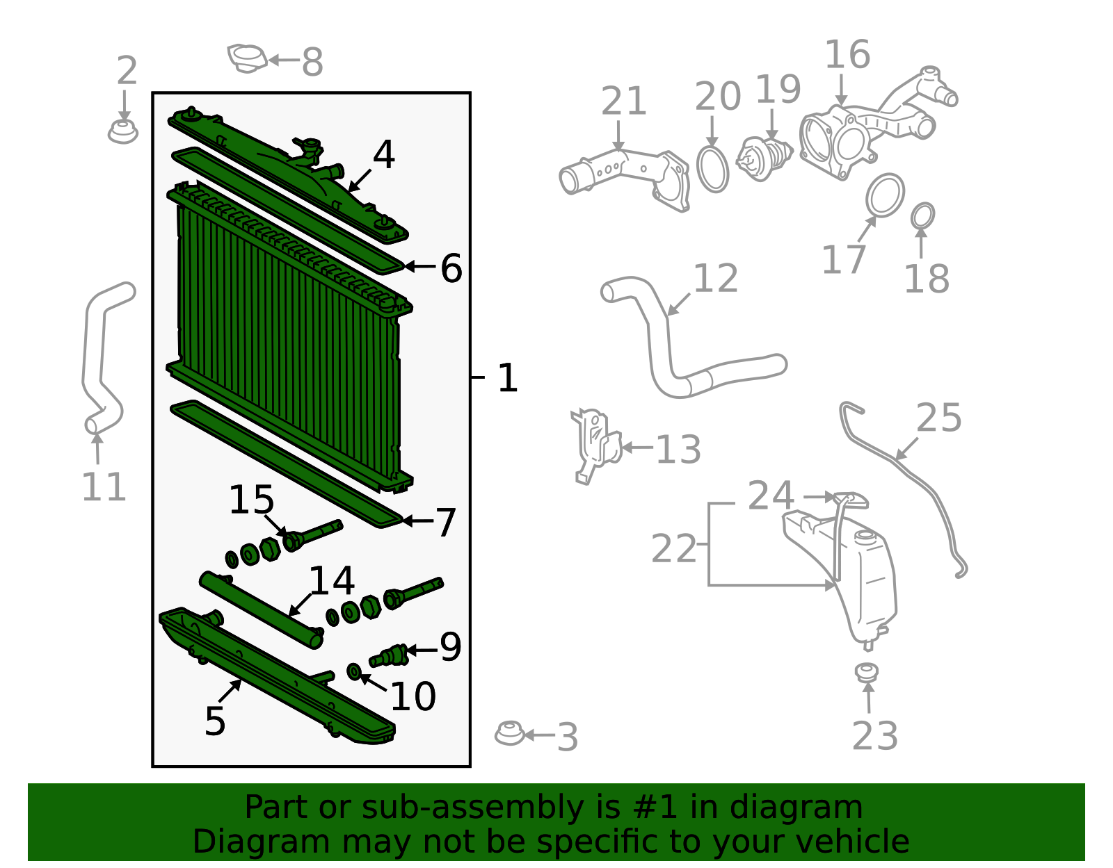 2010-2012 Lexus RX350 Radiator Assembly 16041-31610 | OEM Parts Online