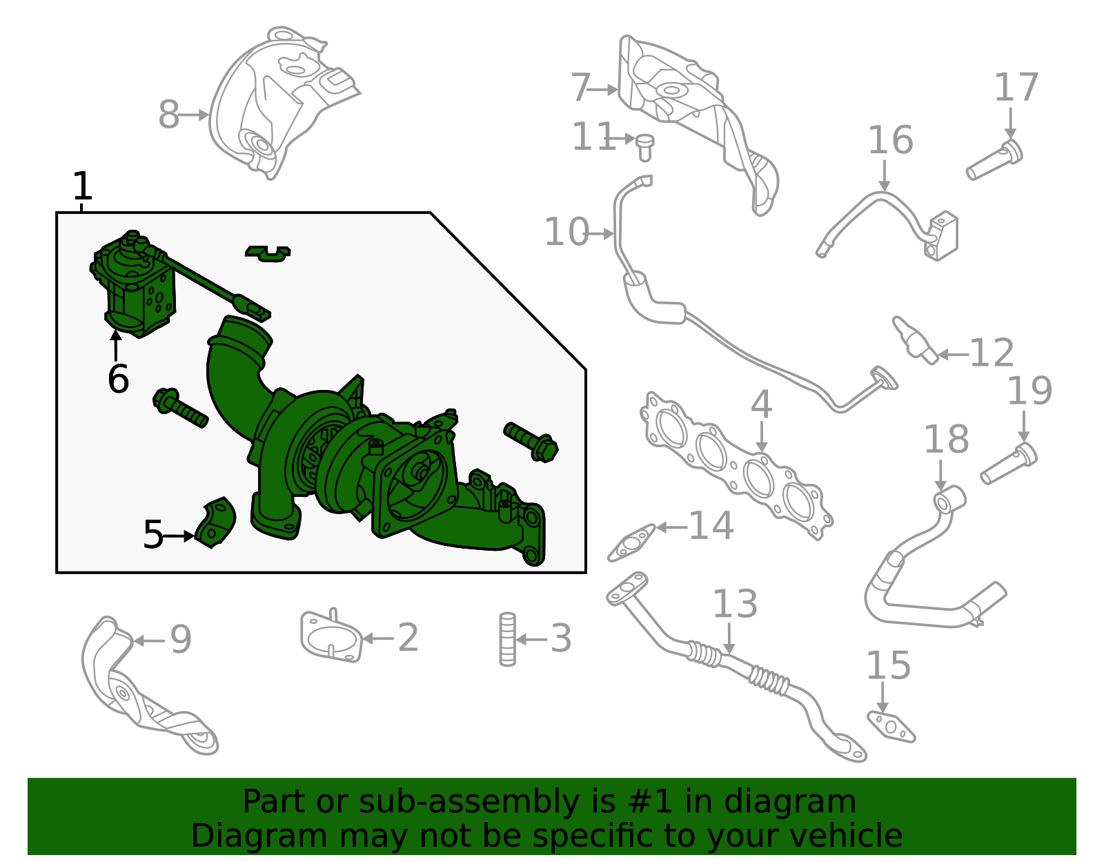 Genuine Turbocharger for 2019-2022 Hyundai Veloster N | Part# 28231 ...