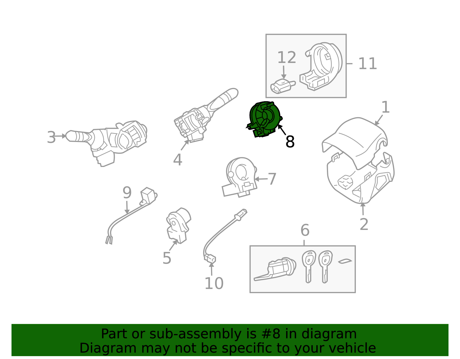Genuine Official Toyota Steering Wheel Position Sensor part# 89245 ...