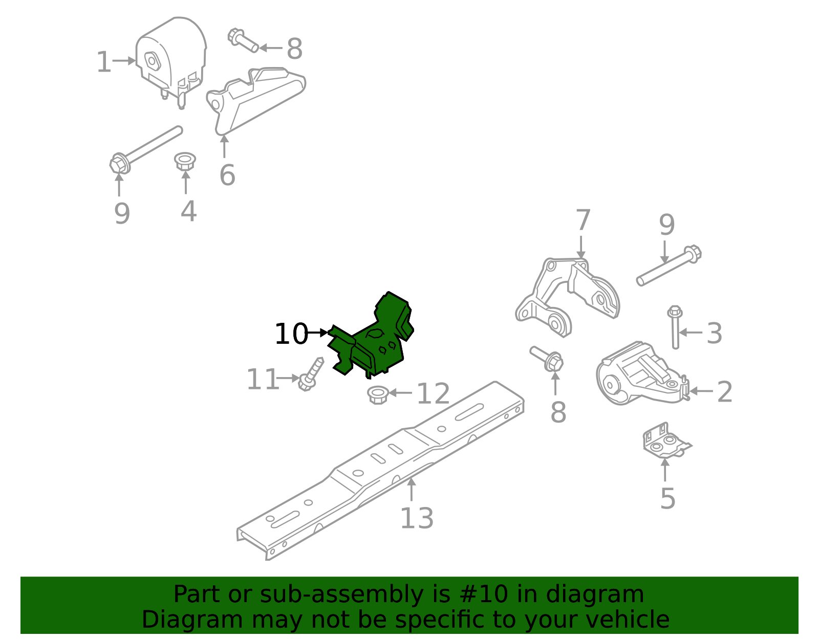 2021-2025 Ford F-150 | Automatic Transmission Mount | ML3Z-6068-Q ...