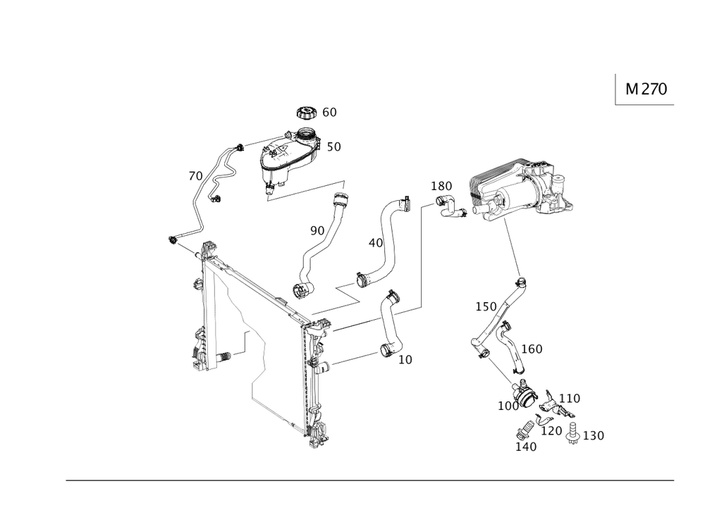 176-501-01-25 - Bleed Line For 2015-2020 Mercedes-Benz GLA250 ...