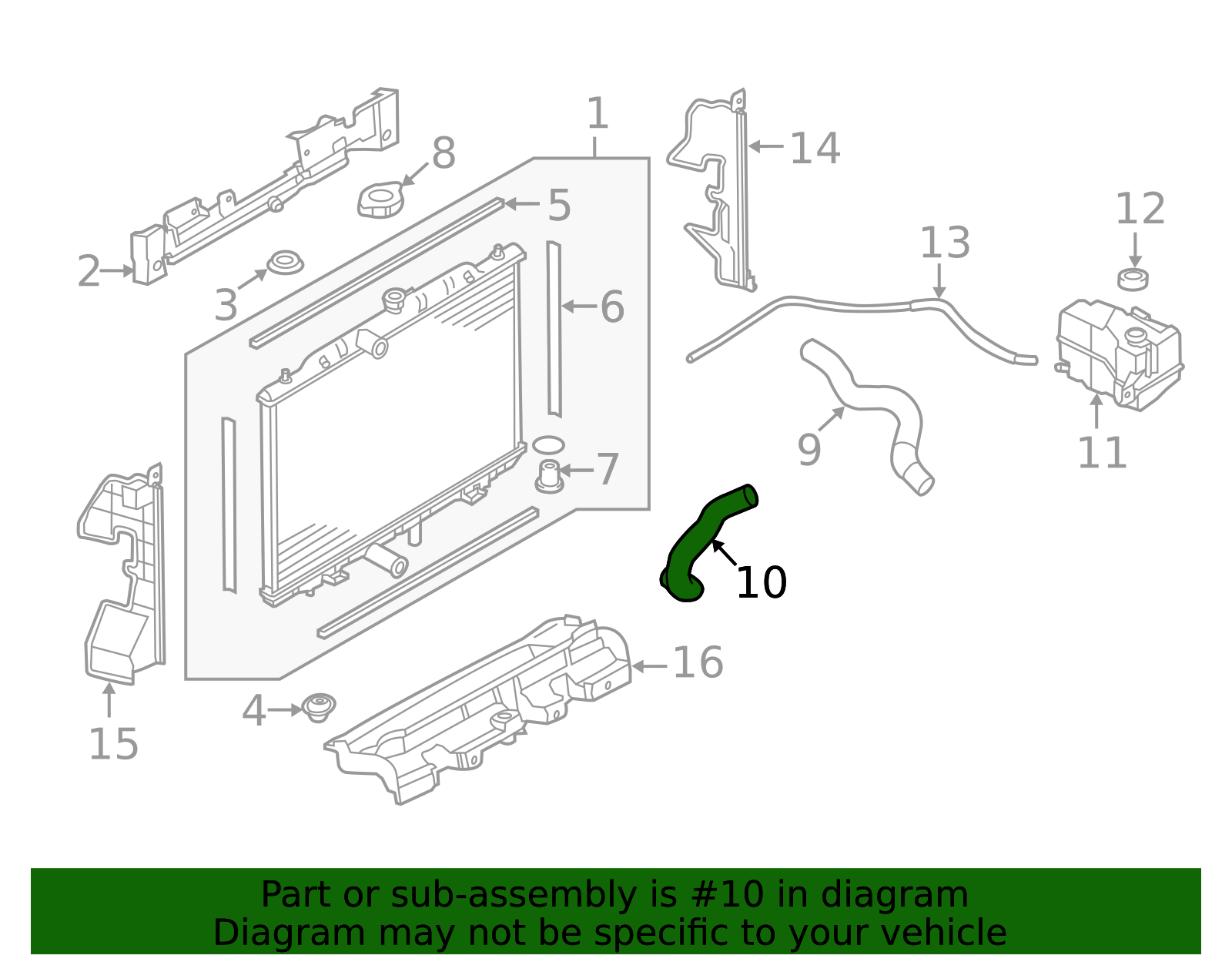 Radiator Hose 21503-4BC0A - Dependable OEM Engine Cooling | AutoNation ...