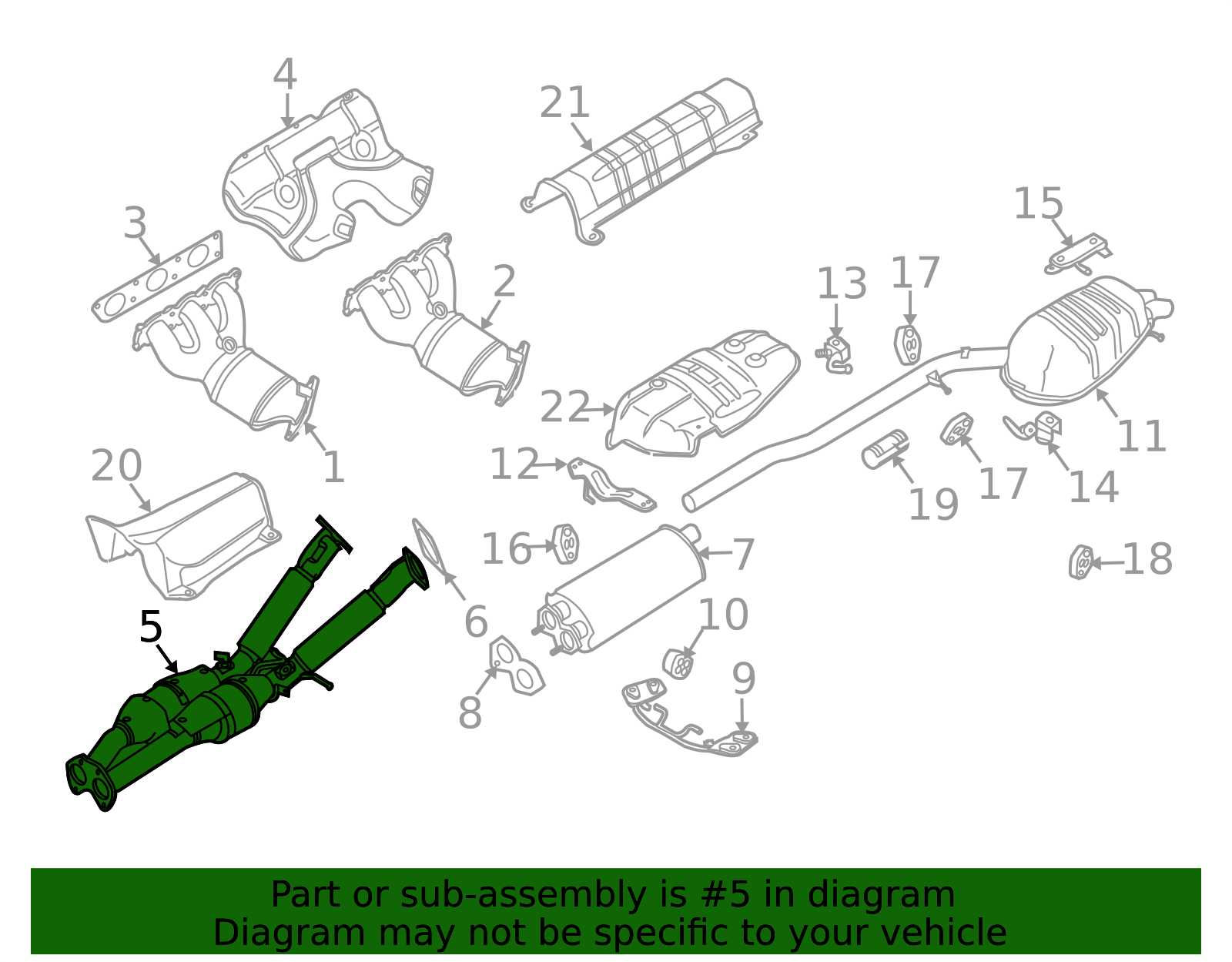 Catalytic Converter 36000745 | Genuine Volvo Replacement Parts
