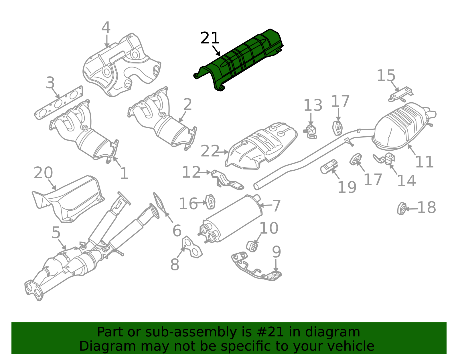 31283775 - High-Quality Exhaust Heat Shield for 2007-2014 Volvo XC90 ...
