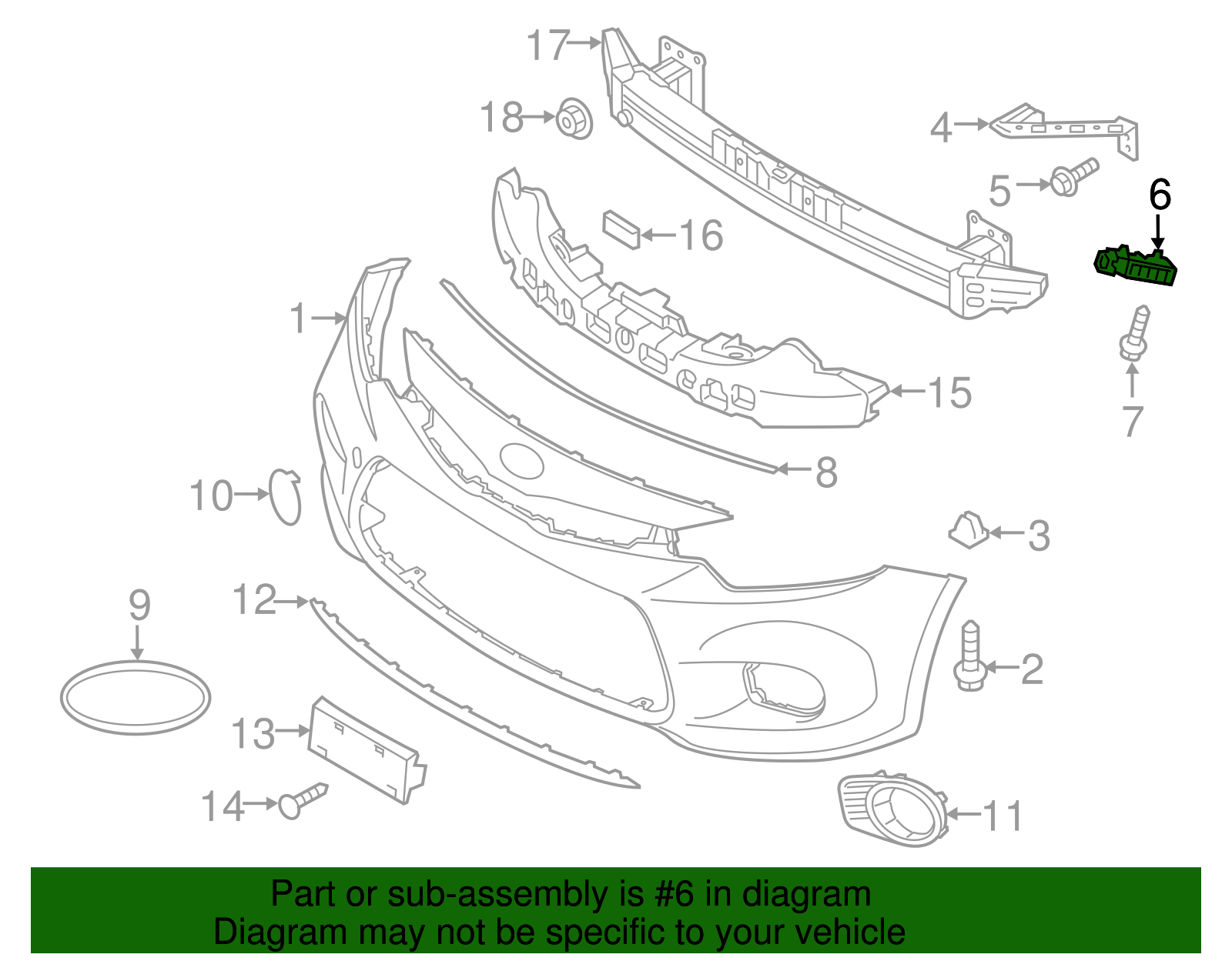 86514-A7000 - Side Bracket 2014-2018 Kia | Kia.Parts Store