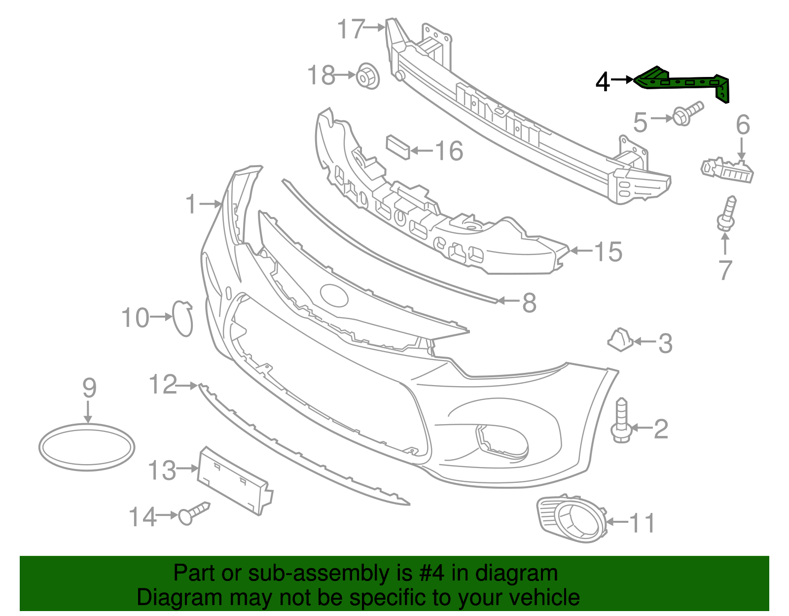 2014-2016 Kia OEM NEW 14-2016 Kia Forte Koup Forte5 Bracket Front ...