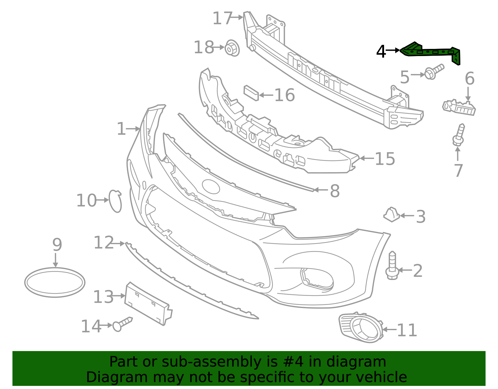 2014-2016 Kia OEM NEW 14-16 Kia Forte Forte Koup Forte5 Front Bumper ...