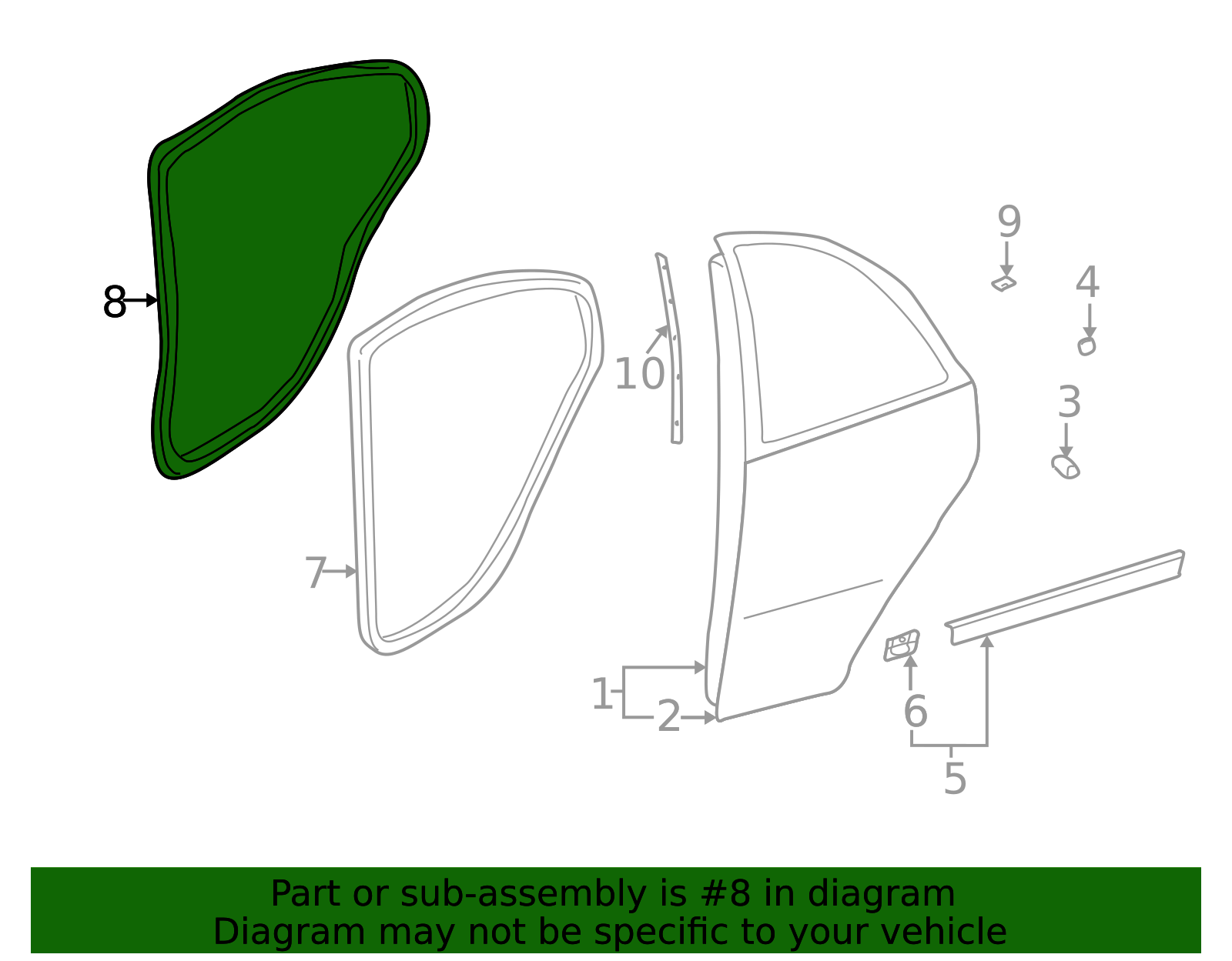 2005-2006 Hyundai Elantra Door Weather-Strip 83140-2D001 | MotorMotor