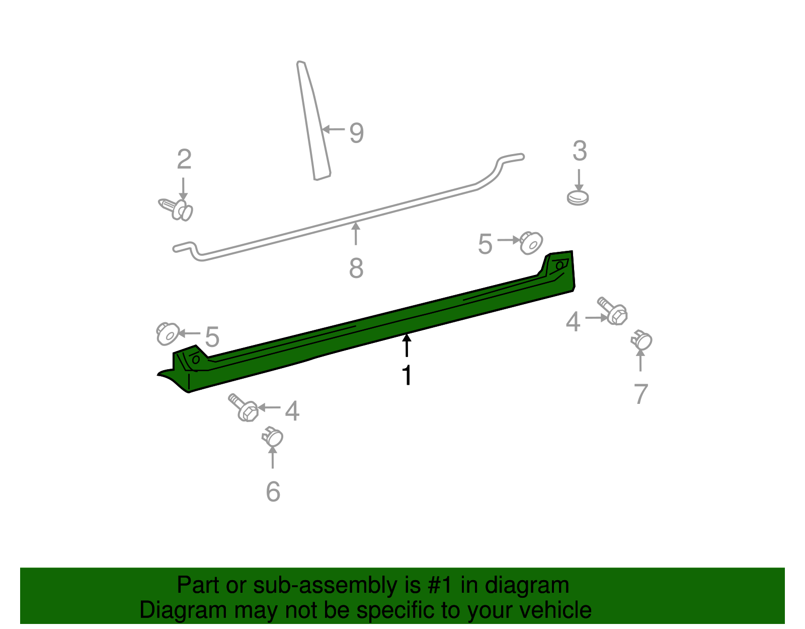 75852-52010-B0 - Rocker Molding 2004-2006 Scion xB | Longo Toyota Parts
