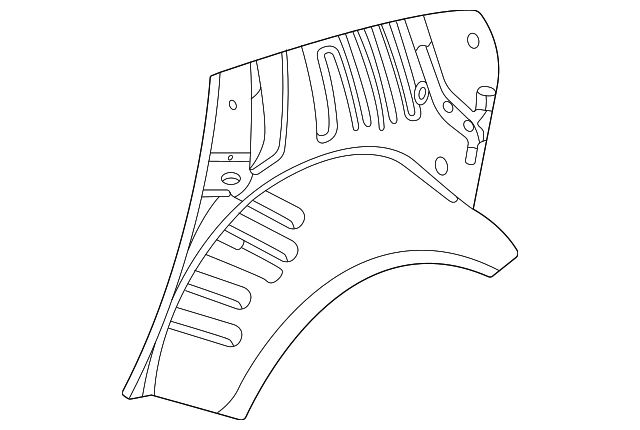 2020-2025 Cadillac CT5 Passenger Side Quarter Inner Lower Panel ...